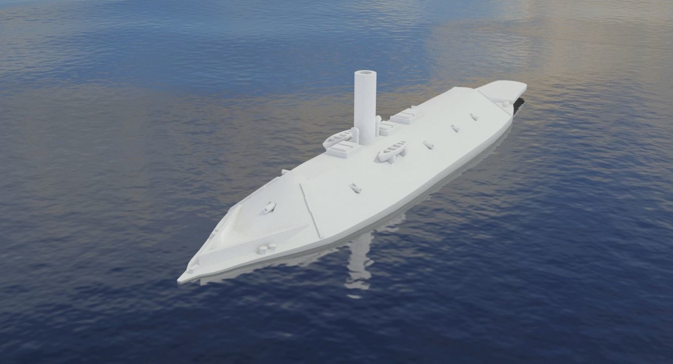 CSS Virginia 1862 3D model 3D printable | CGTrader