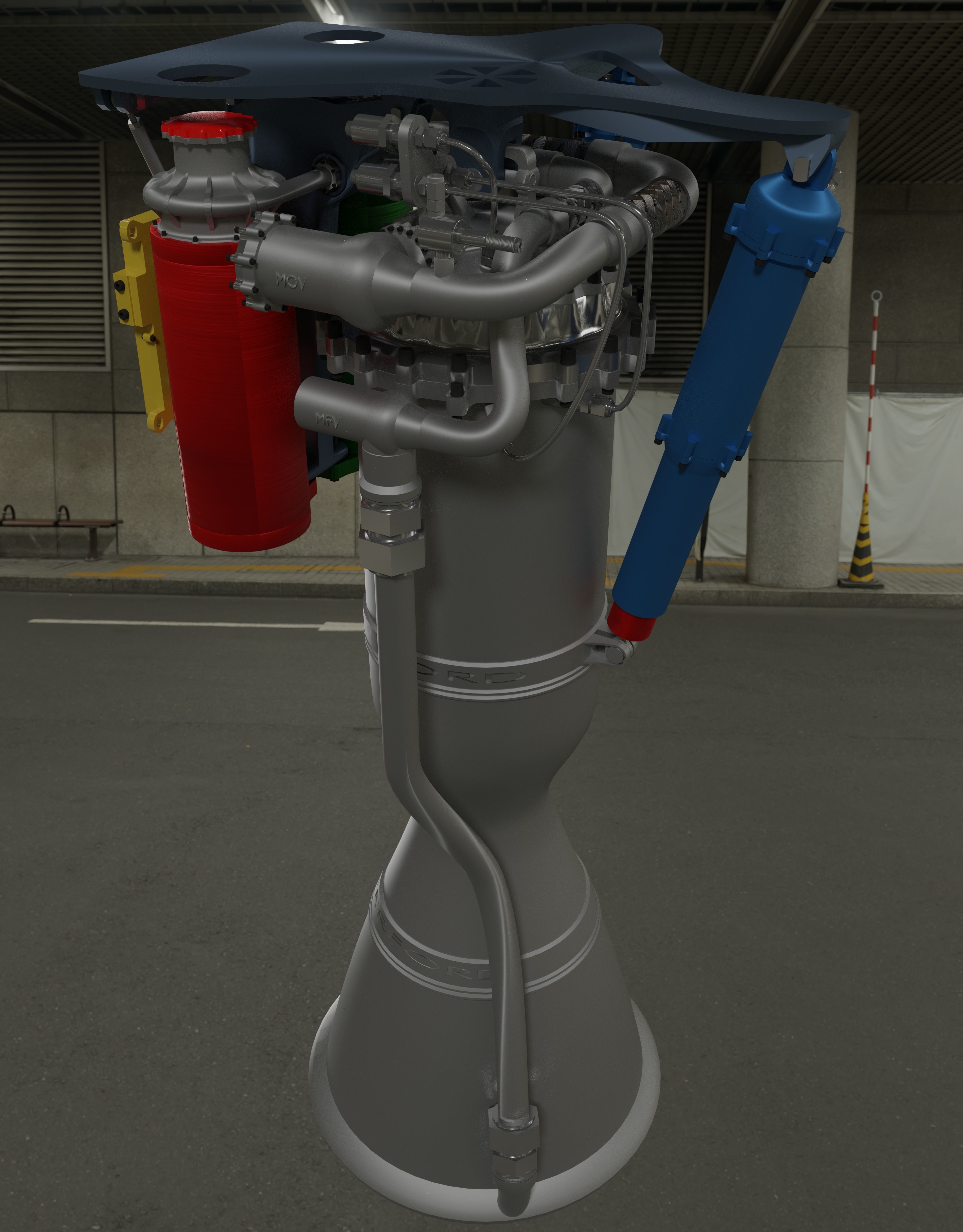 Rutherford Rocket Engine 3D model | CGTrader