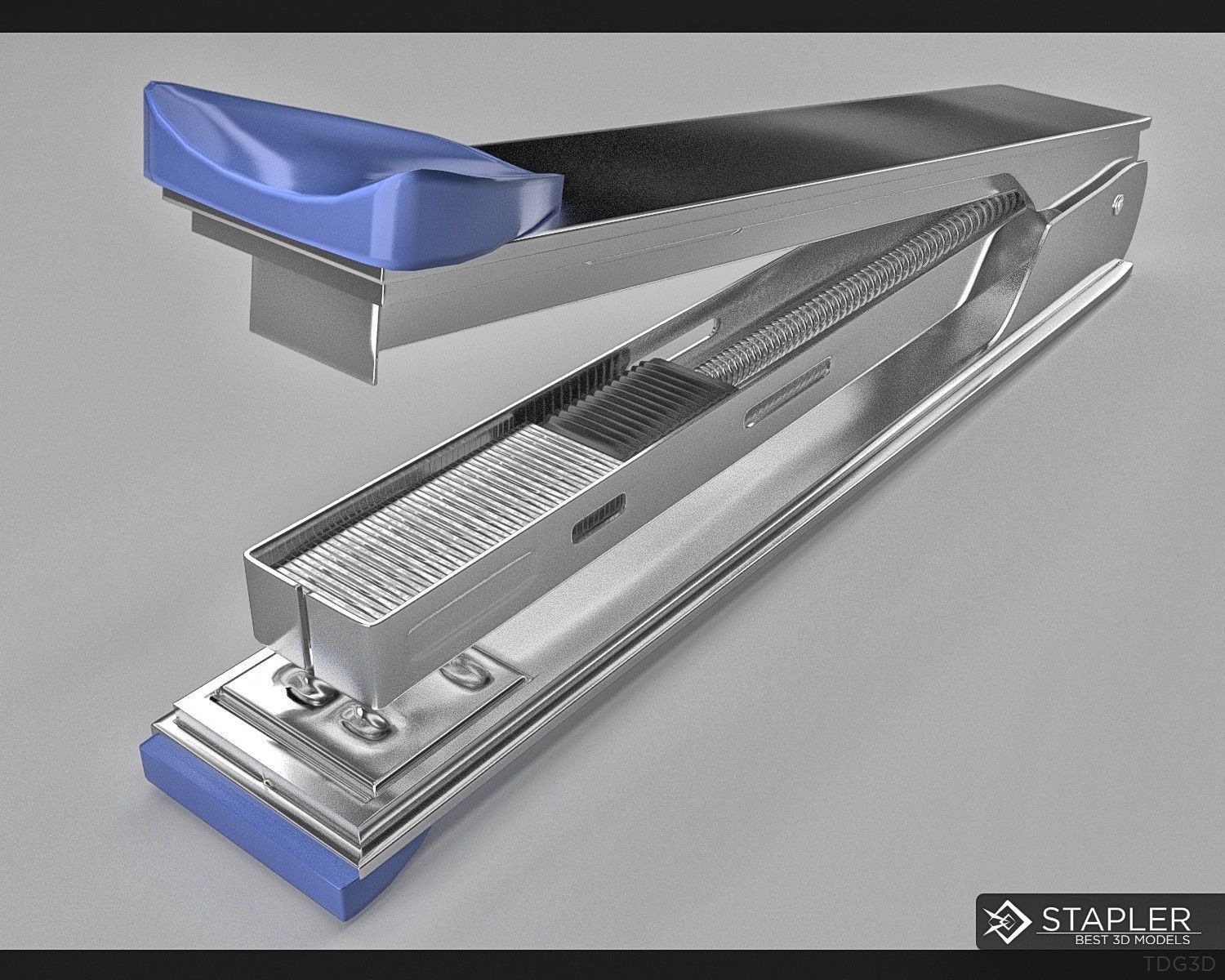 paper stapler 3D model MAX OBJ DXF STL
