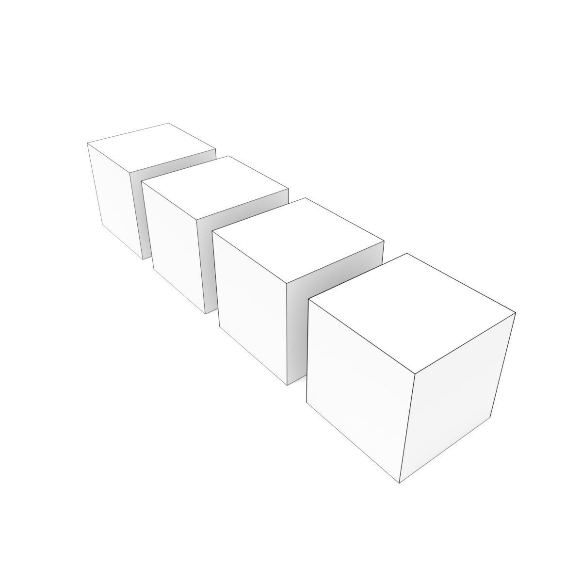 Minecraft Primary Ore Blocks - Coal Iron Gold Diamond 3D model | CGTrader