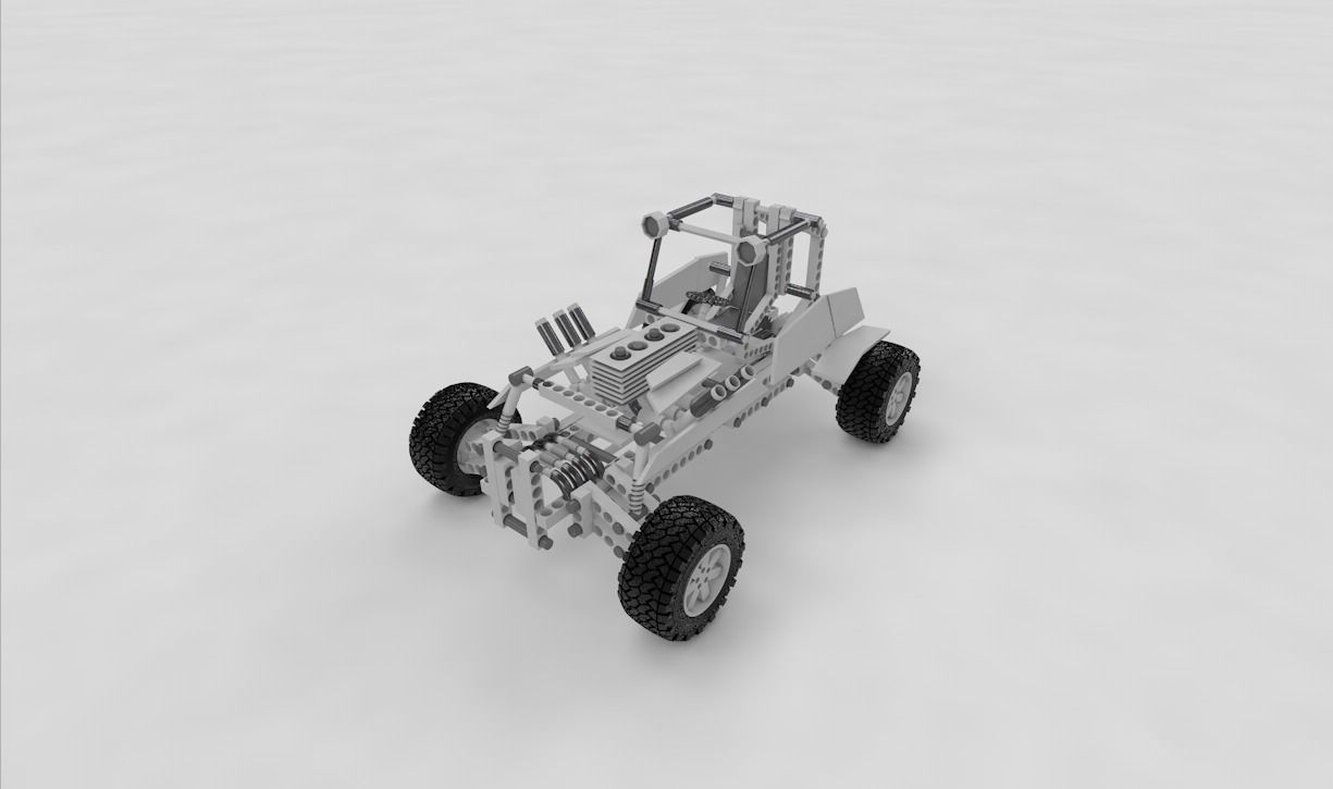 Lego Technic low poly 3d model 3D model | CGTrader