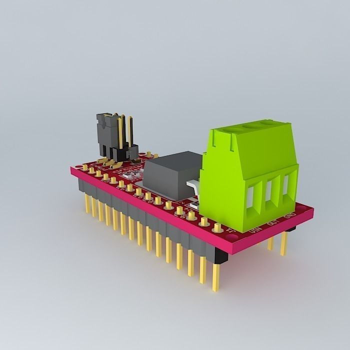 Mosfet NanoShield free 3D model | CGTrader