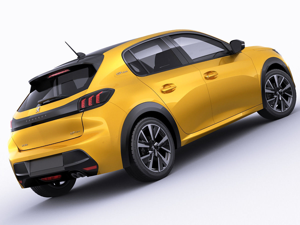 Peugeot 208 2020 3D model | CGTrader