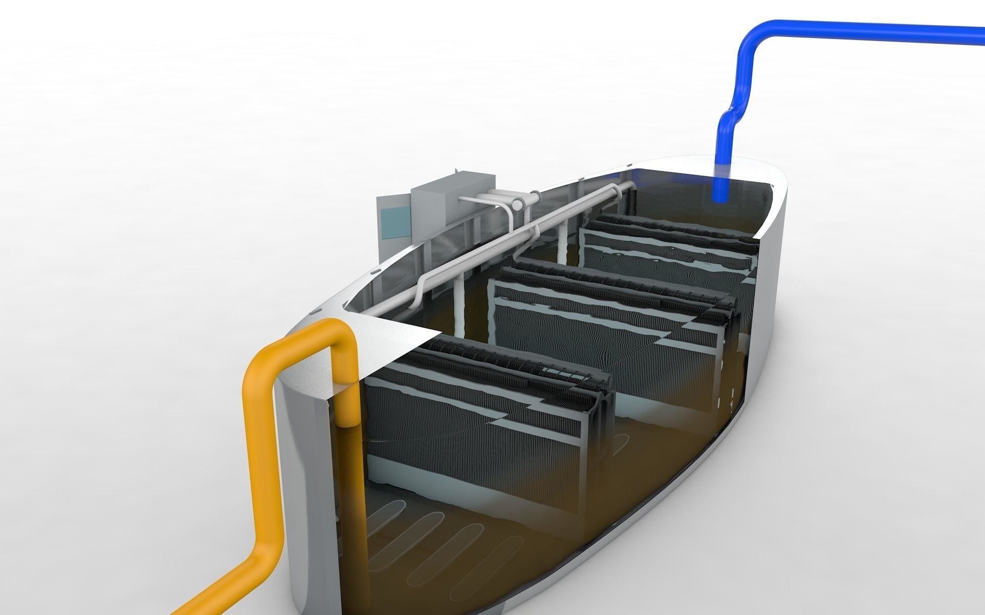 Waste Water System 3D model | CGTrader
