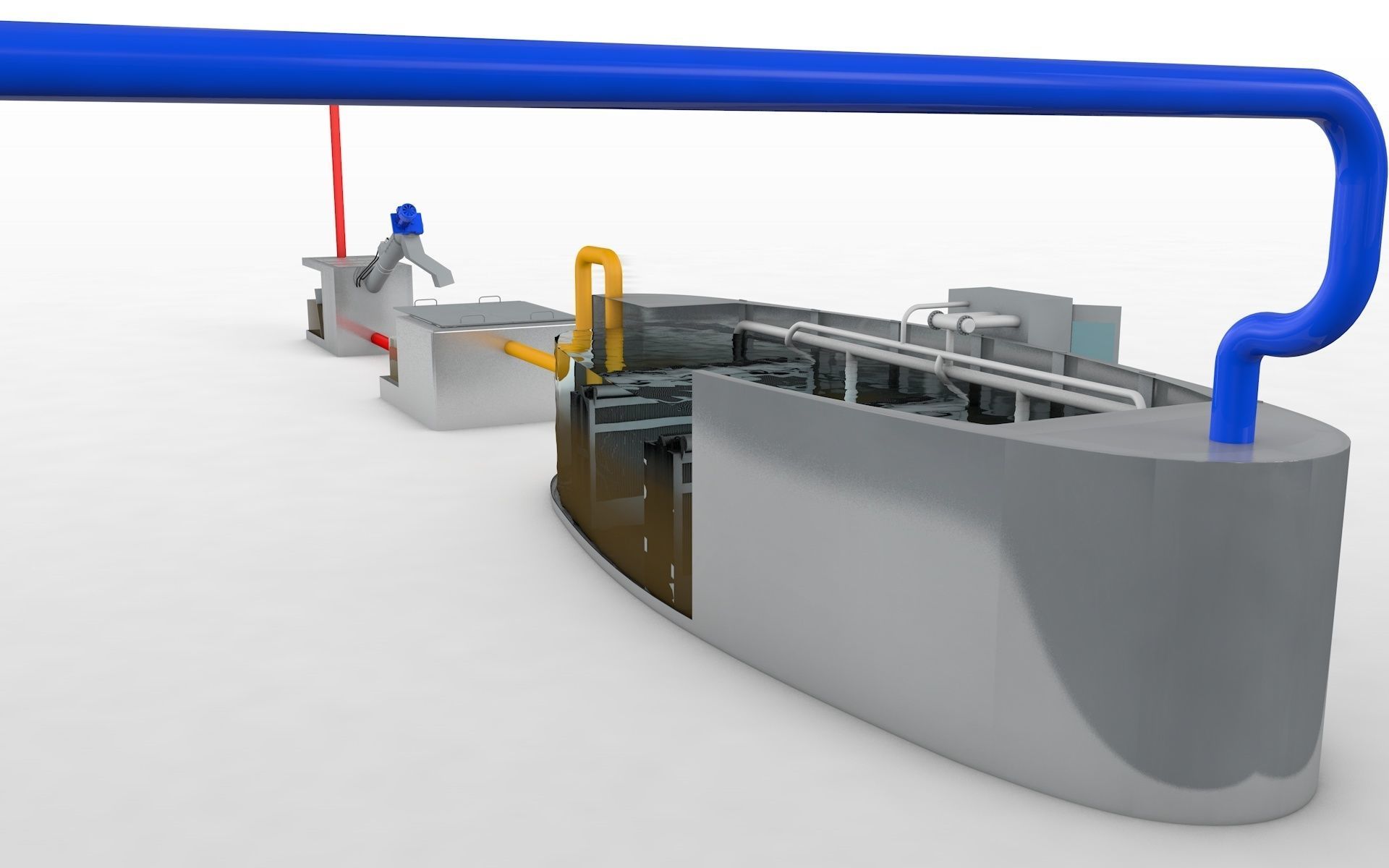 Waste Water System 3D model | CGTrader