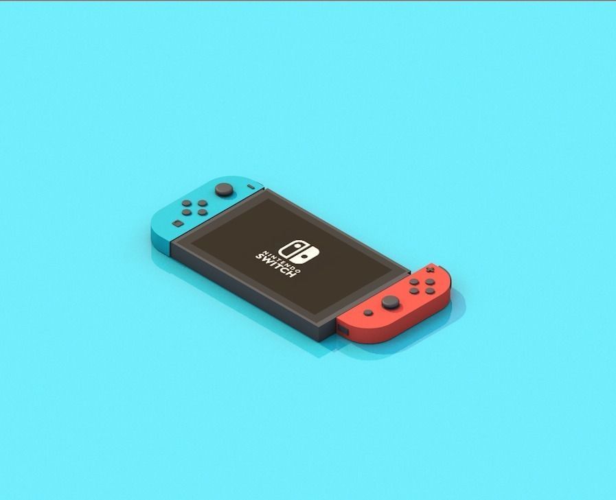 3D model Nintendo switch low-poly 3d model VR / AR / low-poly | CGTrader