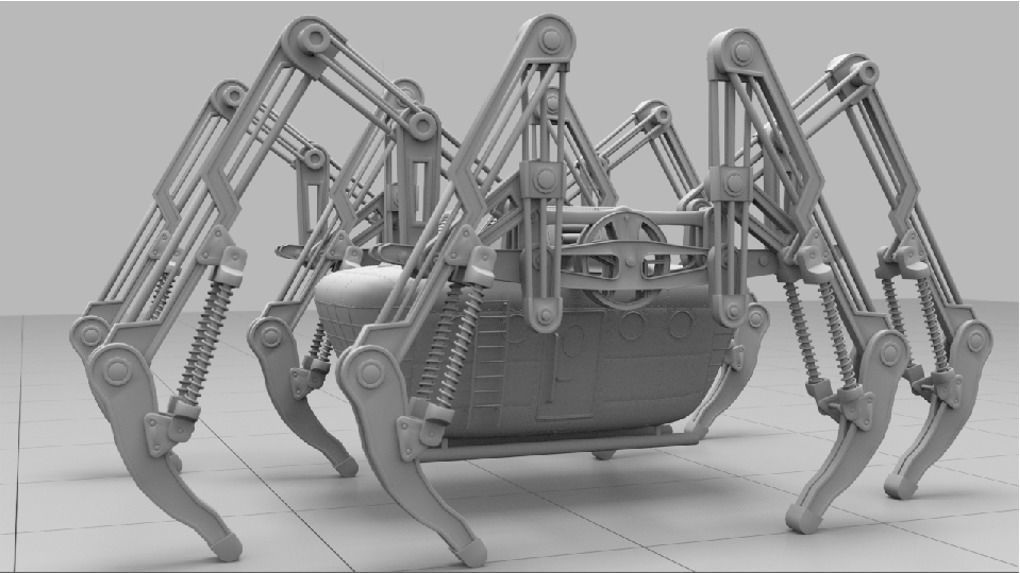Step Mechanism 3D model | CGTrader