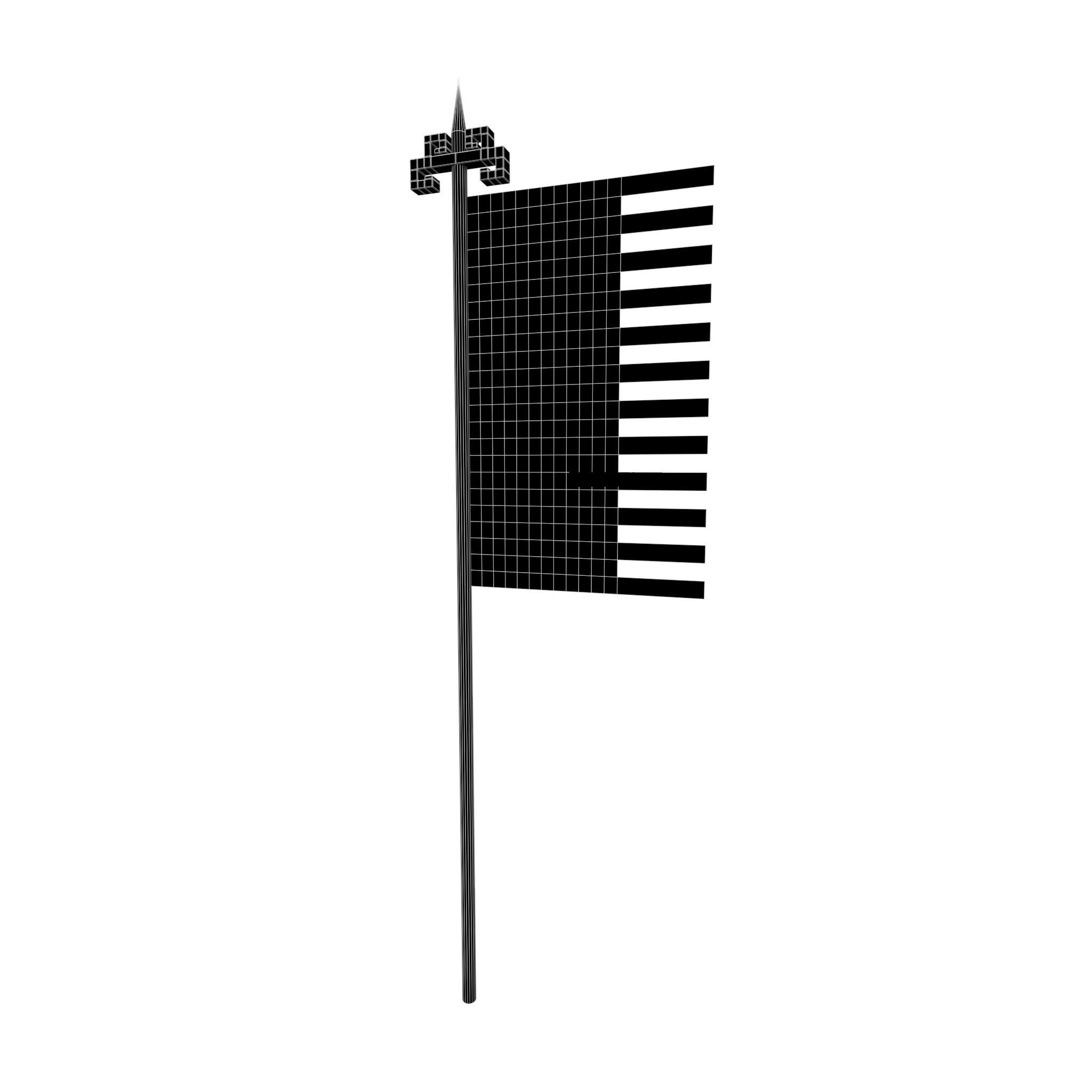 3D model Three Kingdoms Flag 005 VR / AR / low-poly | CGTrader