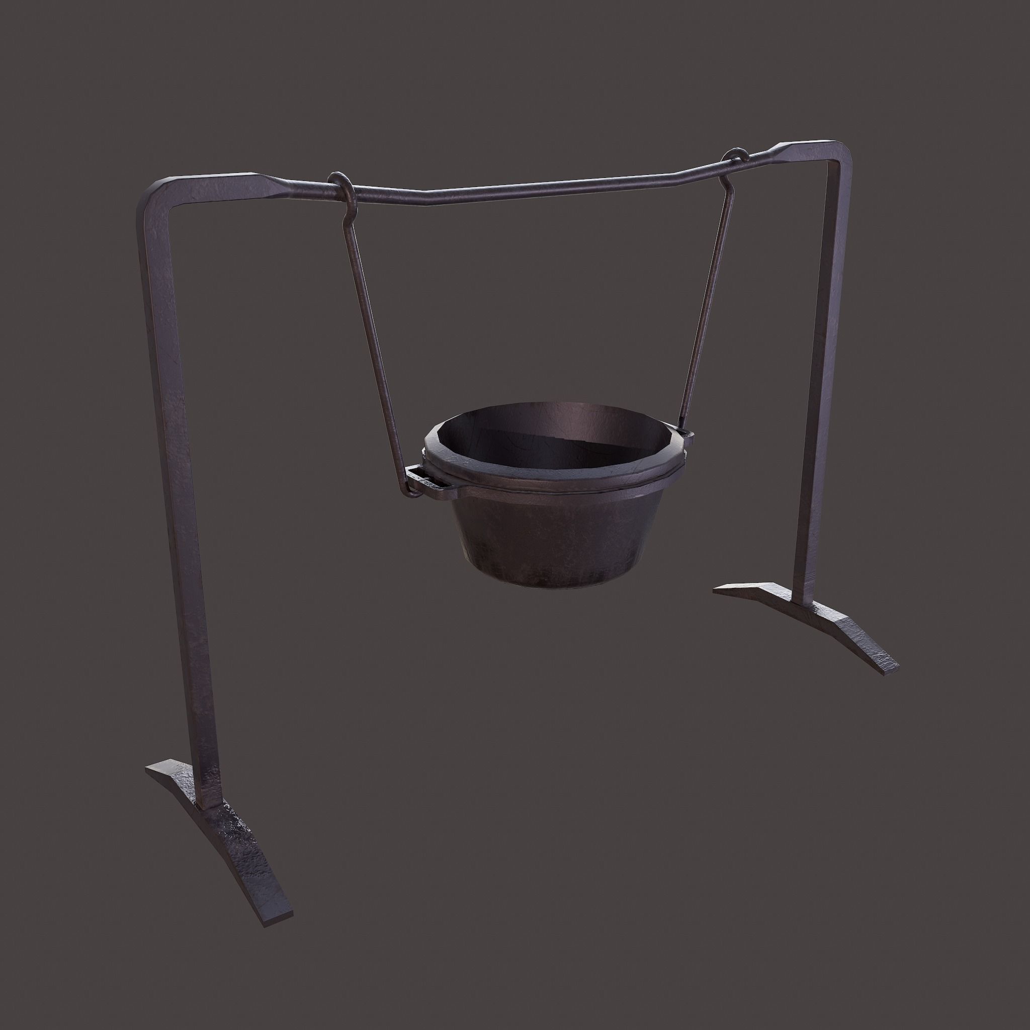 3D model Suspended Cooking Pot VR / AR / low-poly | CGTrader