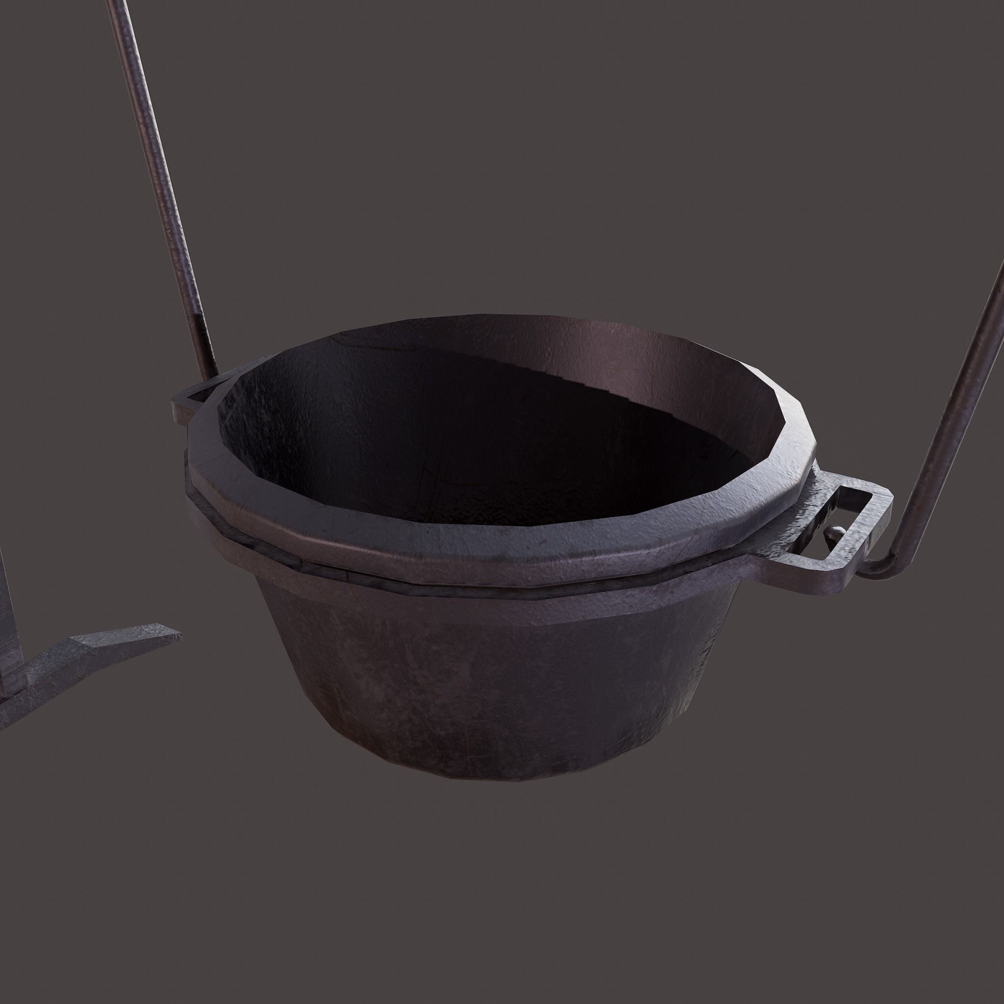 3D model Suspended Cooking Pot VR / AR / low-poly | CGTrader