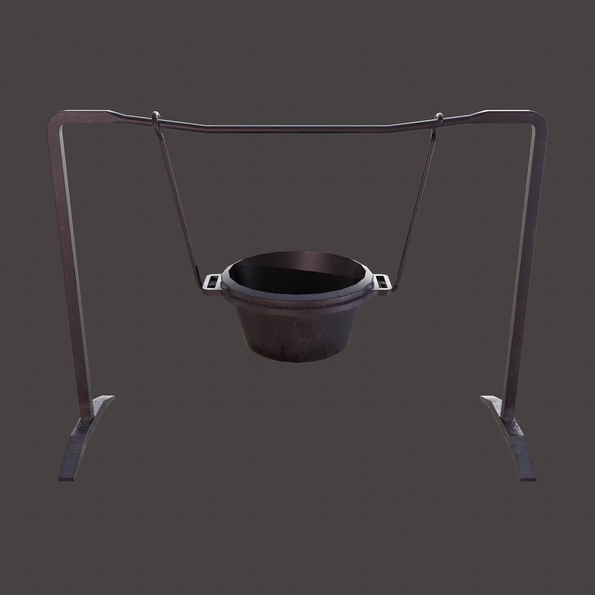 3D model Suspended Cooking Pot VR / AR / low-poly | CGTrader