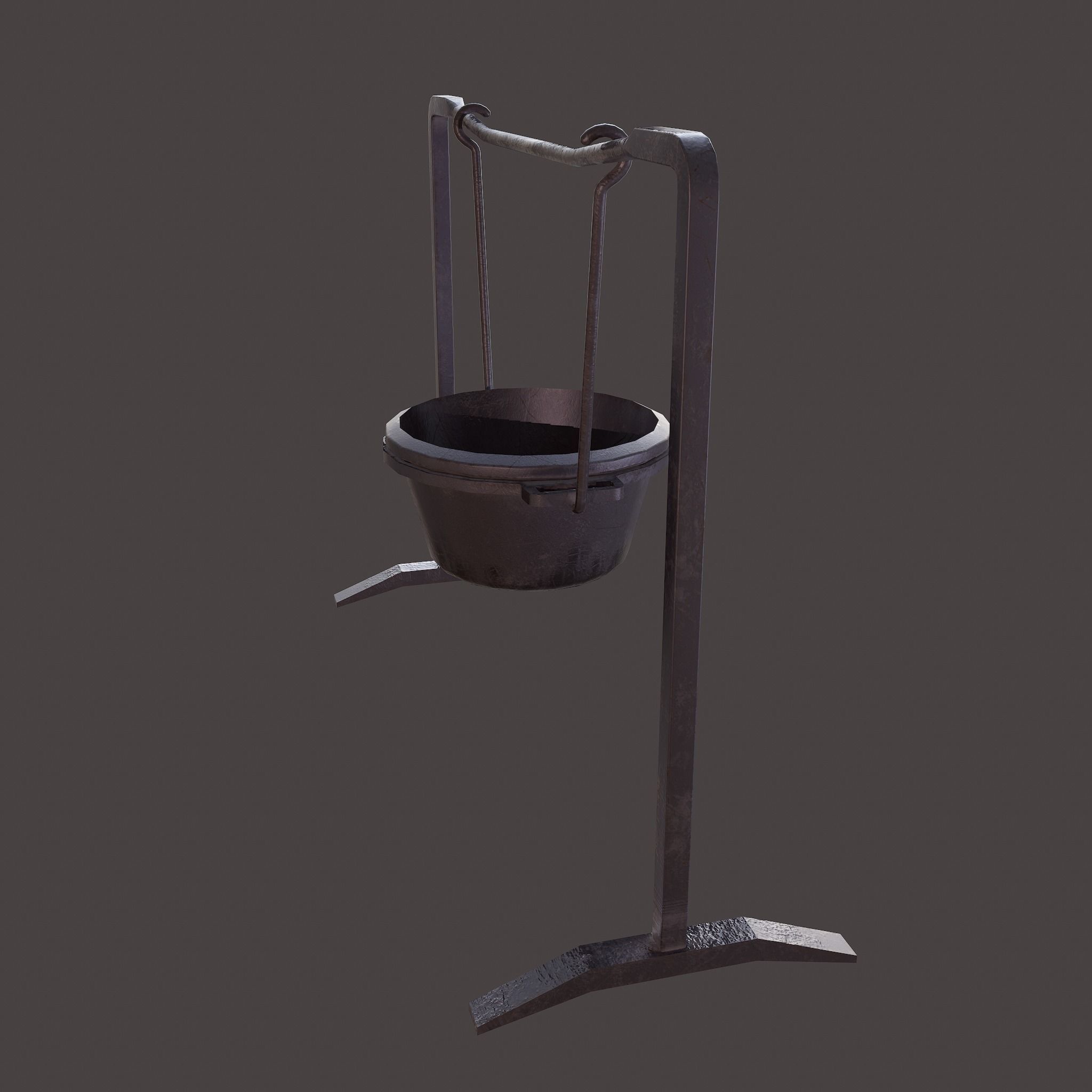 3D model Suspended Cooking Pot VR / AR / low-poly | CGTrader