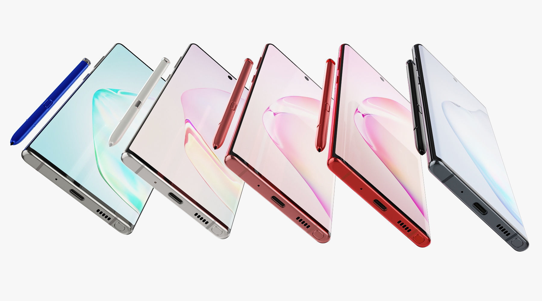 Samsung Galaxy Note 10 and Note 10 Plus All colors 3D model | CGTrader