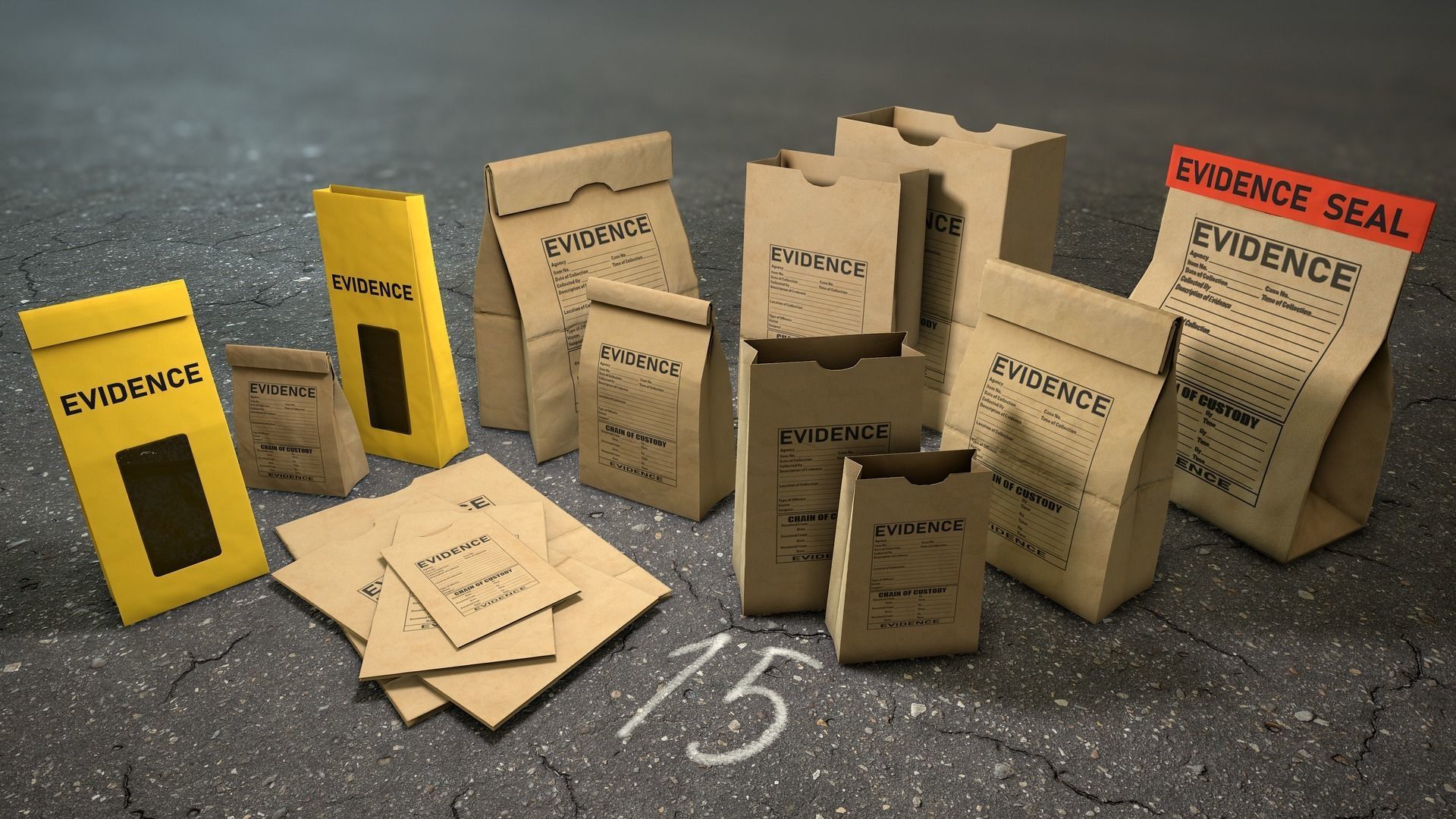 3D model Crime Scene Assets VR / AR / low-poly | CGTrader