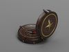 3D model Vintage Wood Compass - Low-poly - UE4 ready - 4k PBR VR / AR ...