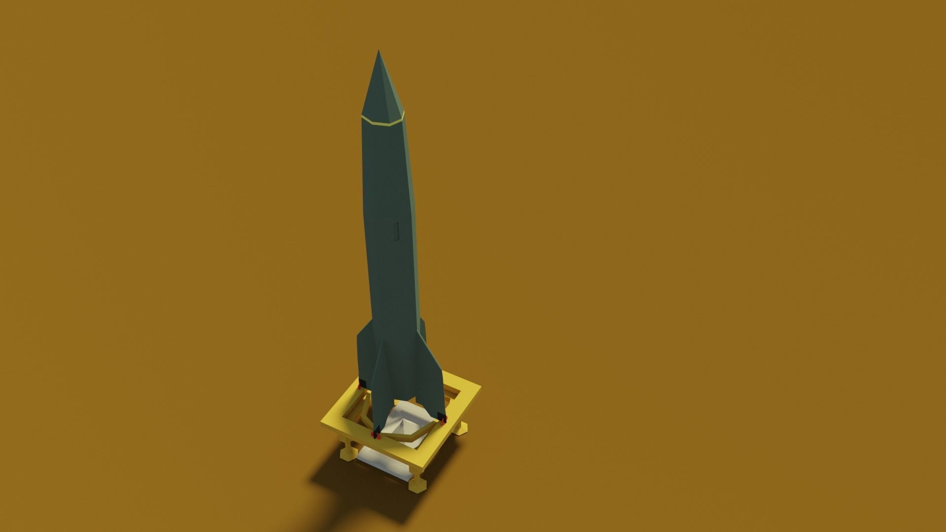 3D model V2 Rocket VR / AR / low-poly | CGTrader