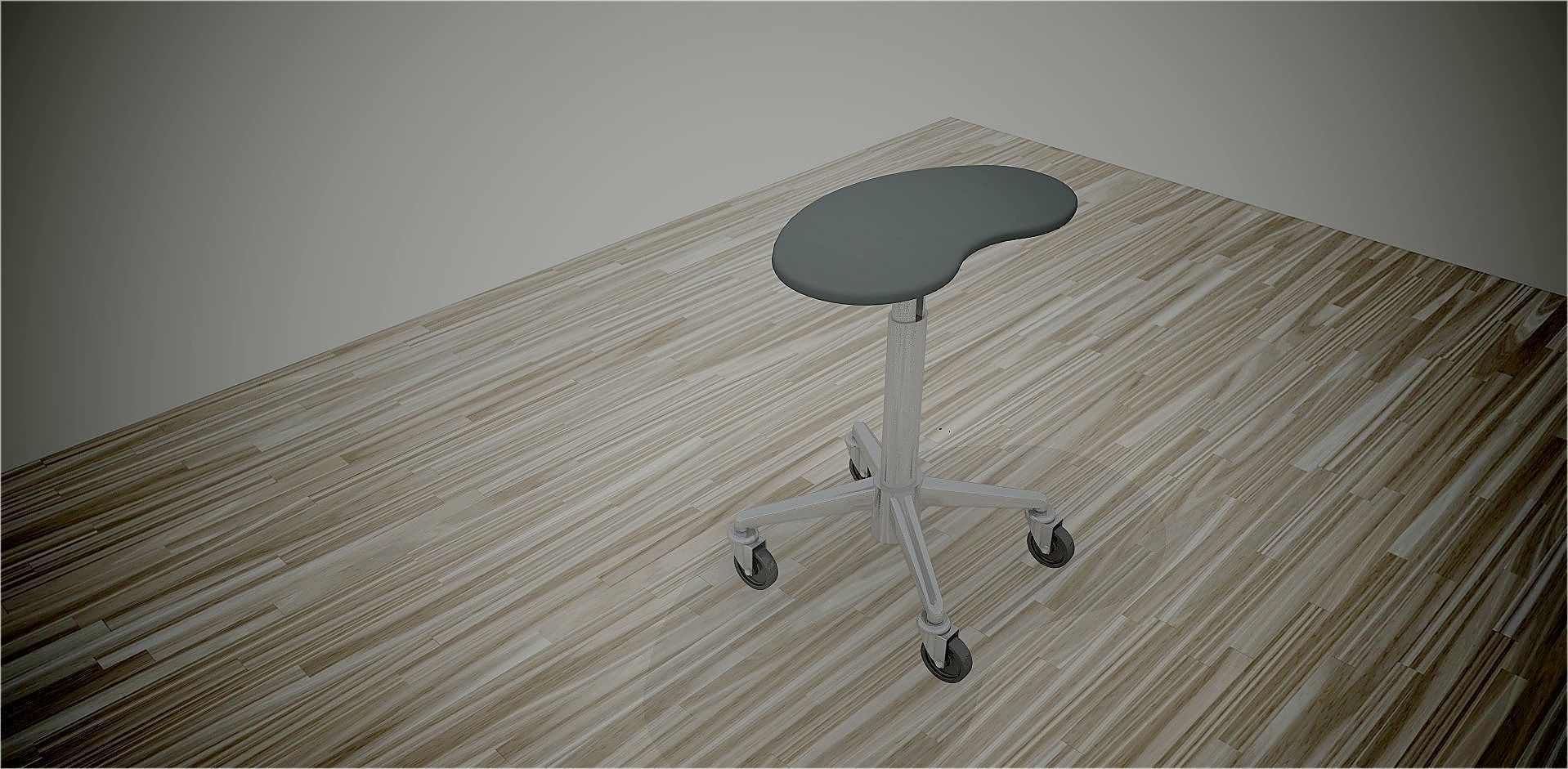 Kidney bean shaped Laptop Table 3D model | CGTrader