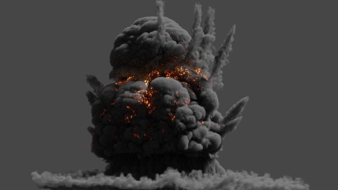 Volcano Explosion 3D model | CGTrader