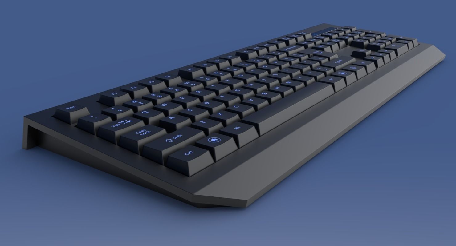 3D model Gaming Keyboard VR / AR / low-poly | CGTrader