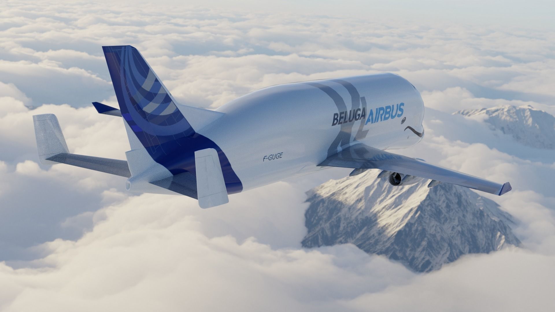 3D model Airbus Beluga XL VR / AR / low-poly | CGTrader