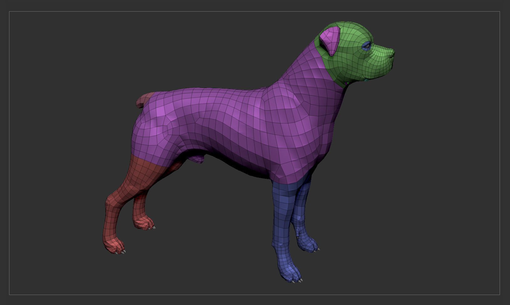 Rottweiler High-Poly dog 3D model 3D printable | CGTrader