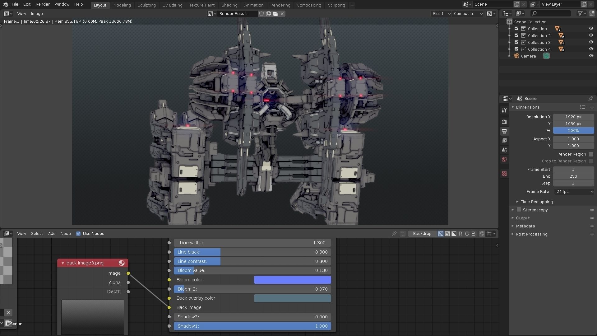 Toon render project file 2 3D model | CGTrader