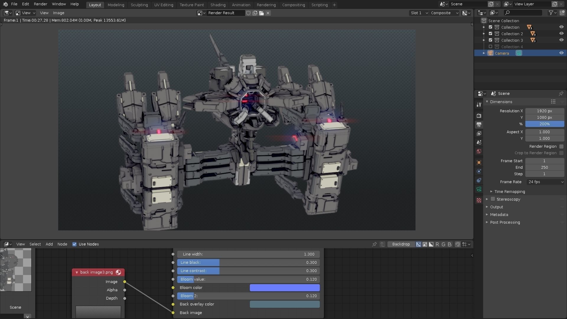 Toon render project file 2 3D model | CGTrader