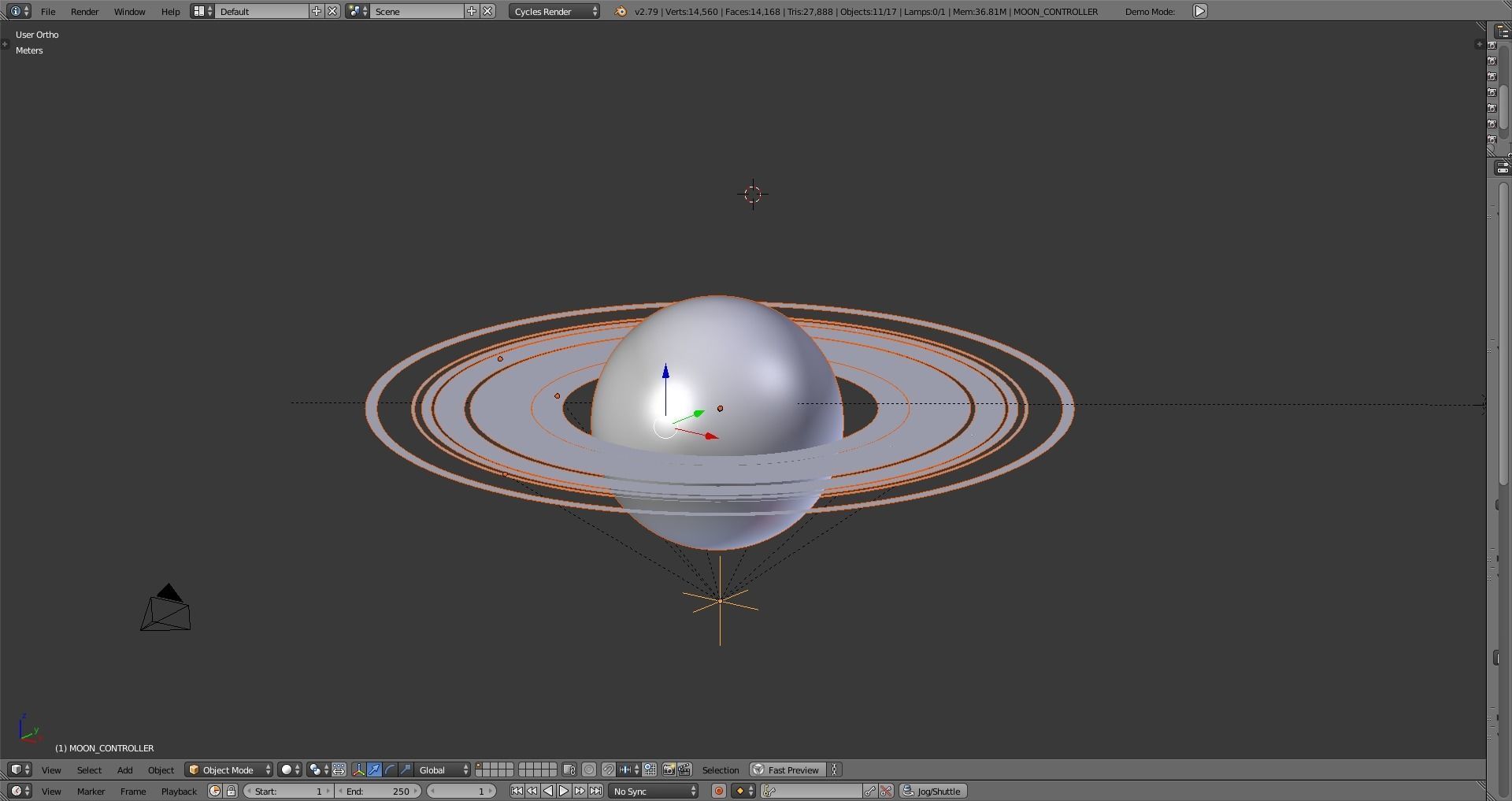 SATURN rings of 3D model animated | CGTrader