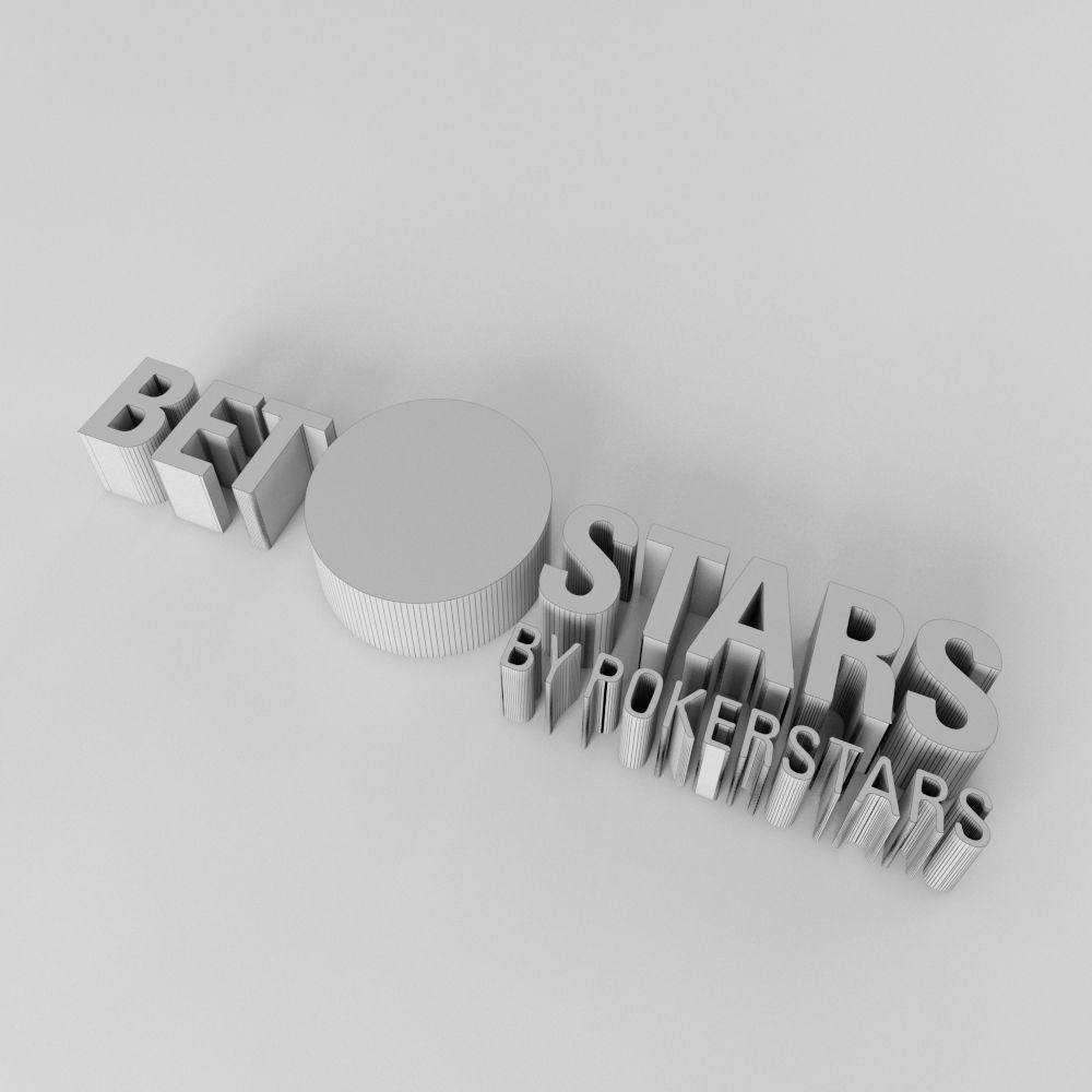 3D model BetStars Logo VR / AR / low-poly | CGTrader
