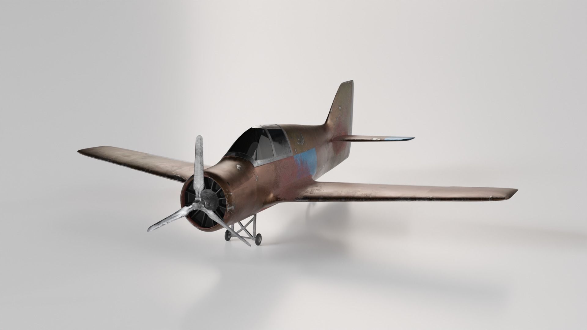 Old Propeller Aircraft 3D model | CGTrader