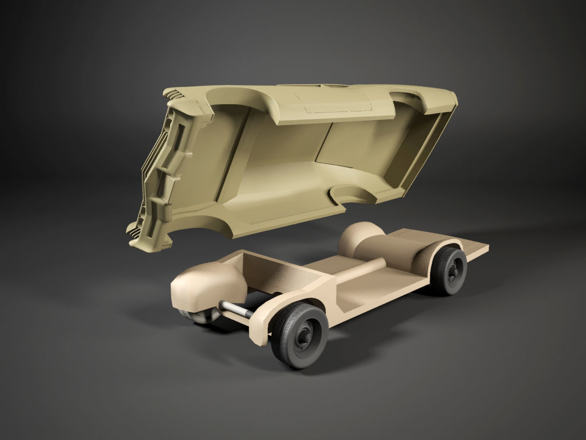 Retro Car of 1967 3D model 3D printable | CGTrader