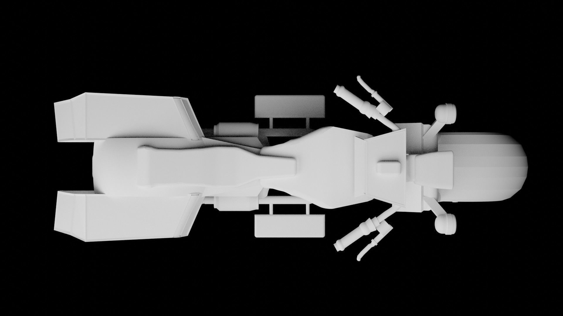 Simple Motorcycle free 3D model | CGTrader