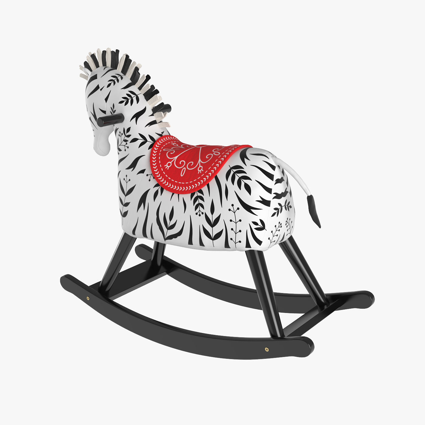 Zebra rocking horse 3D model | CGTrader