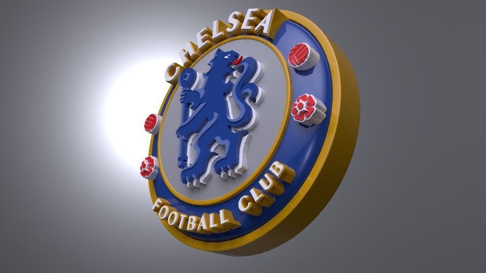 Chelsea logo 3D model 3D model | CGTrader