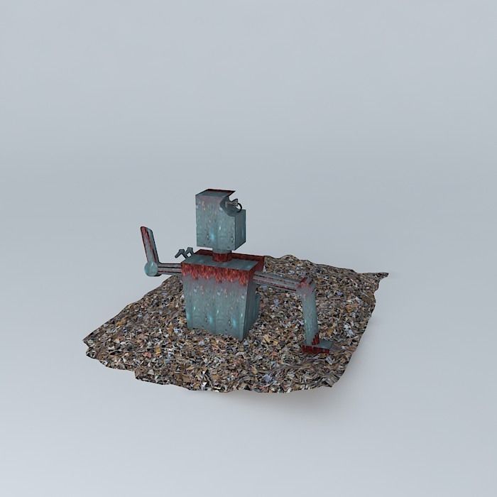 Dead Robot free 3D model | CGTrader