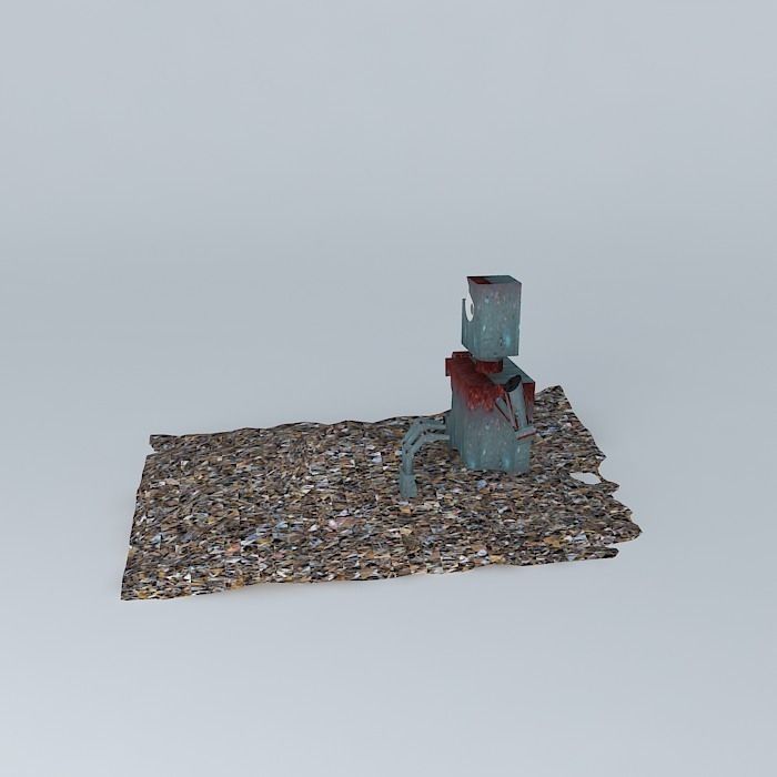 Dead Robot free 3D model | CGTrader
