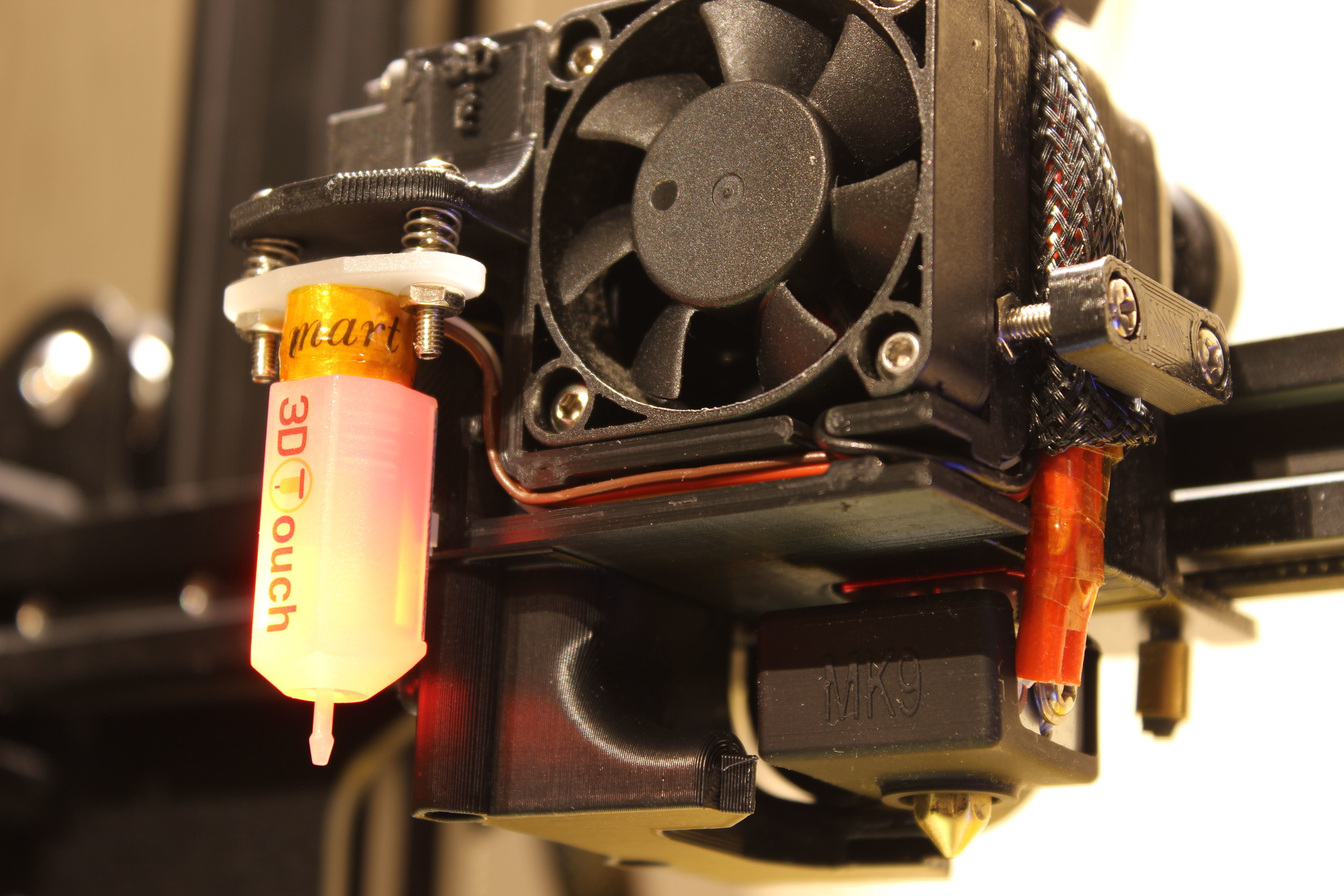 ENDER 3 EXTRUDER COVER WITH COOLING AND MOUNT FOR BL TOUCH free 3D ...