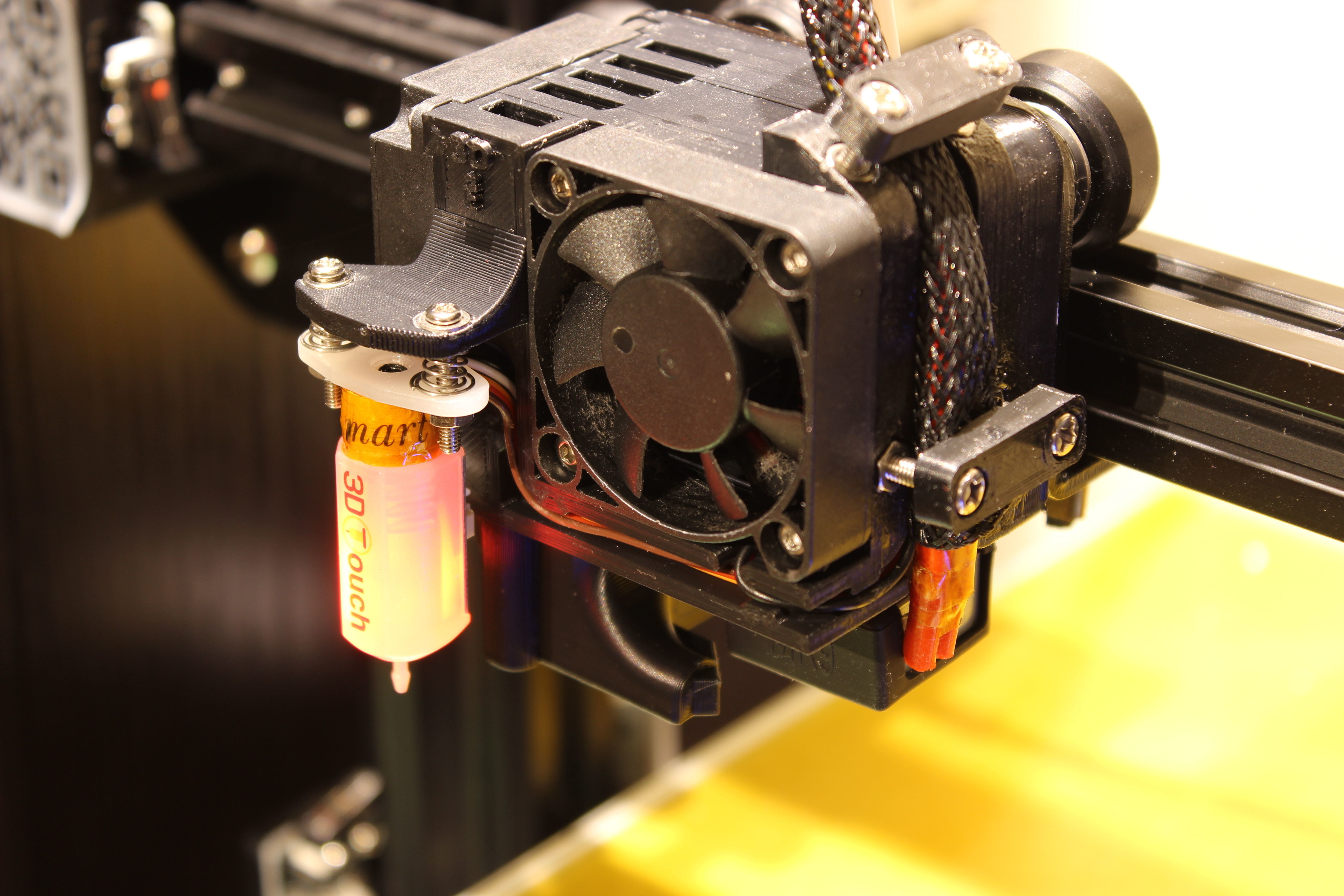 ENDER 3 EXTRUDER COVER WITH COOLING AND MOUNT FOR BL TOUCH free 3D ...