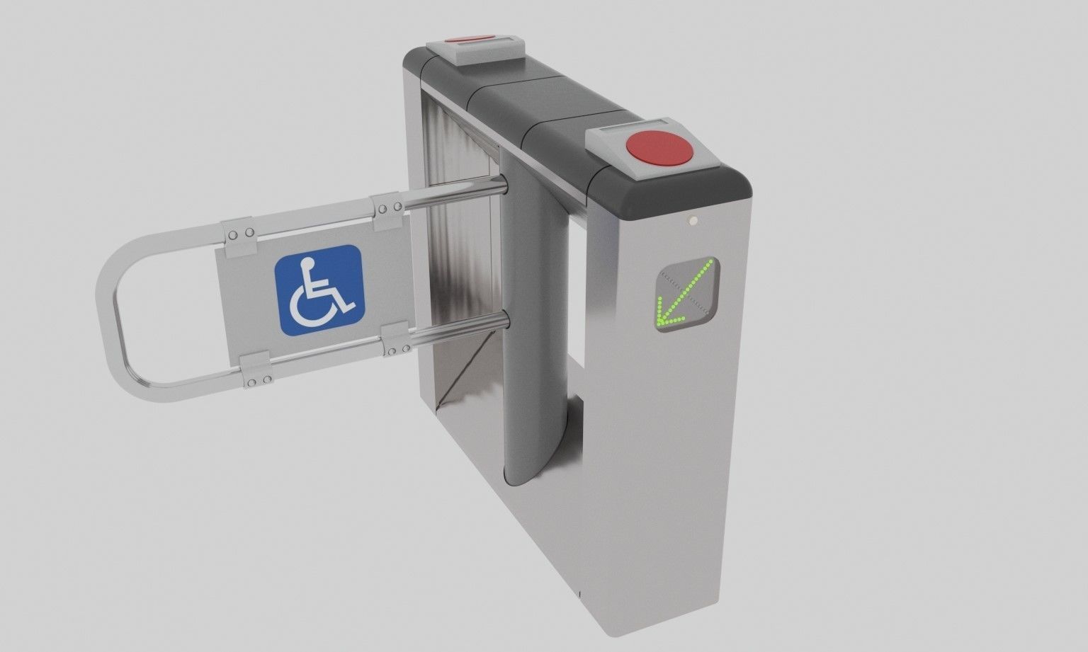 Disabled Turnstile 3D model | CGTrader