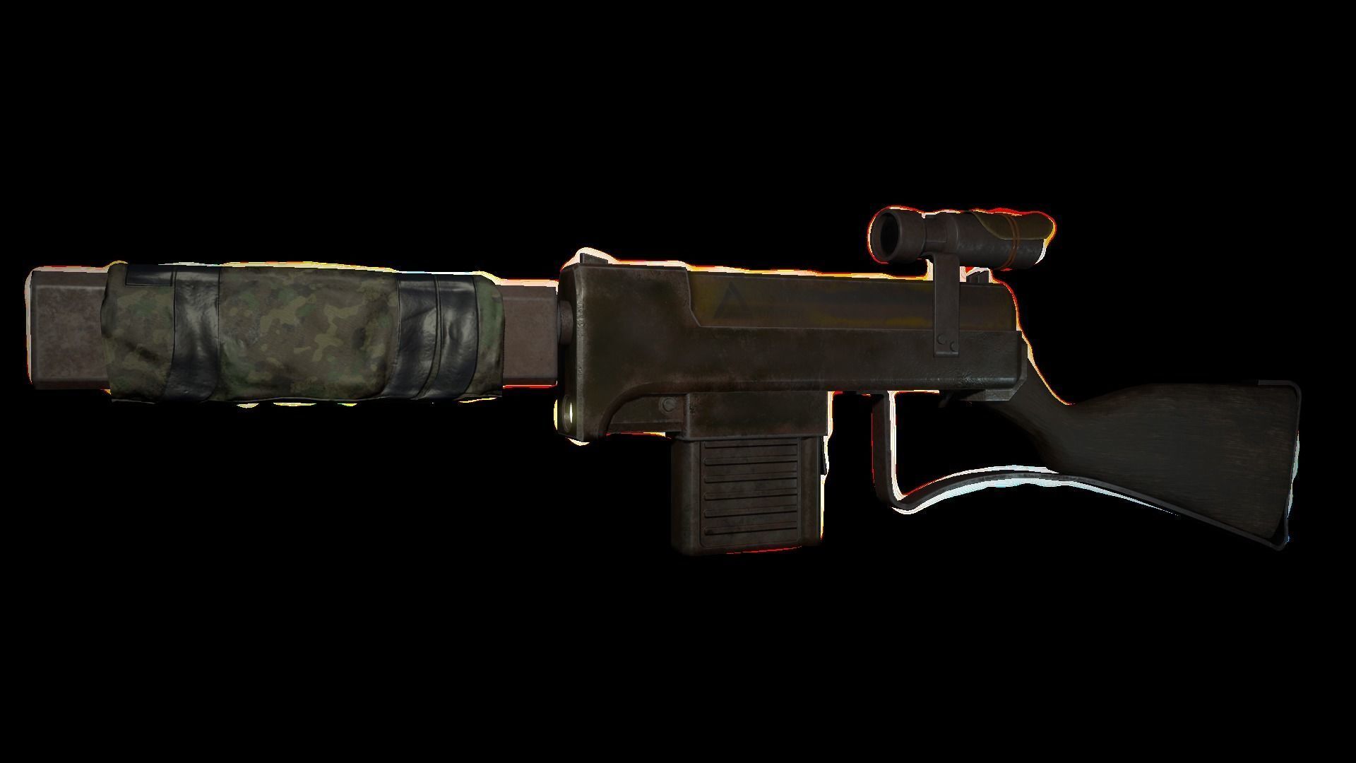 3D model Old homemade rifle VR / AR / low-poly | CGTrader