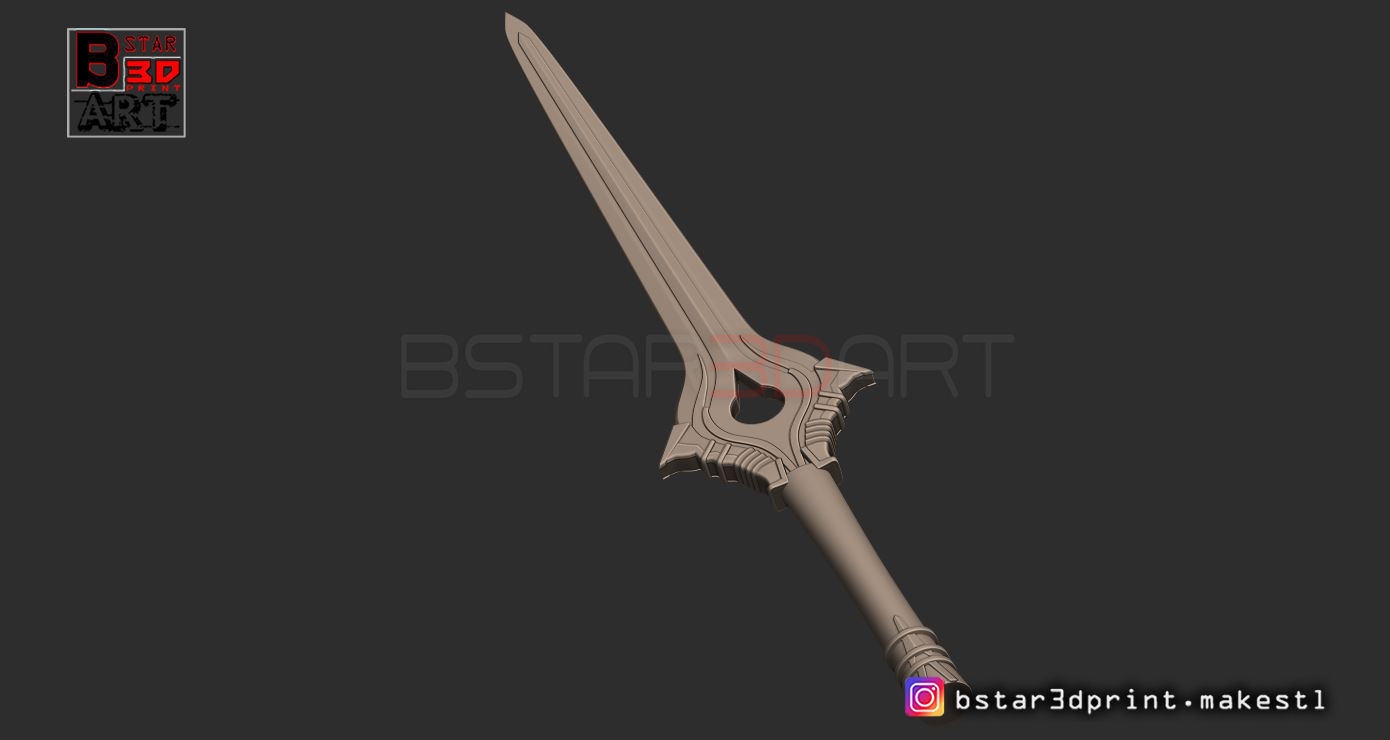 Fire Emblem Awakening Falchion Sword - Weapon Cosplay 3D model 3D ...