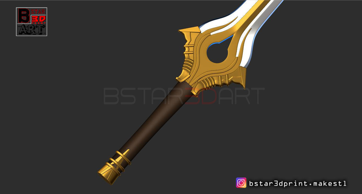Fire Emblem Awakening Falchion Sword - Weapon Cosplay 3D model 3D ...