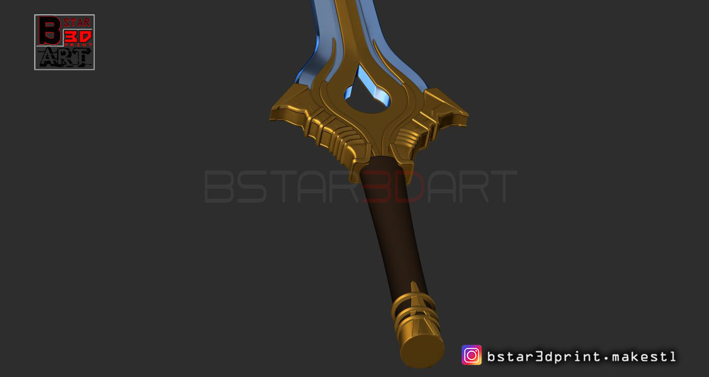 Fire Emblem Awakening Falchion Sword - Weapon Cosplay 3D model 3D ...