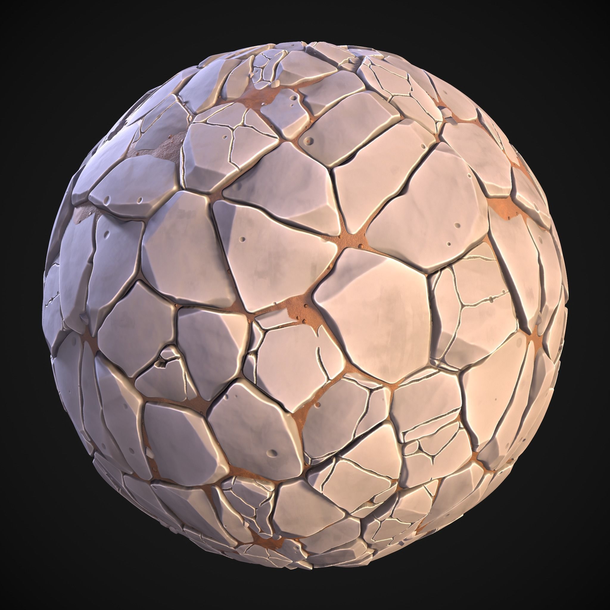 Texture Stylized Stone Path Materials VR / AR / low-poly | CGTrader