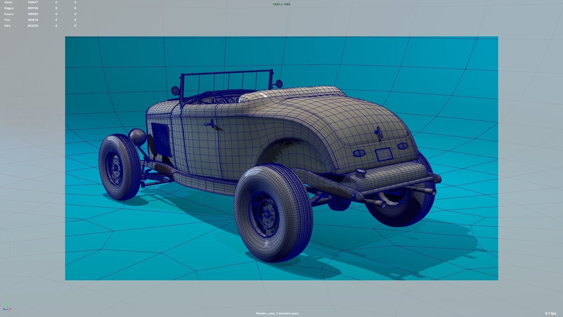 Hot Rod Roadster 3D model | CGTrader