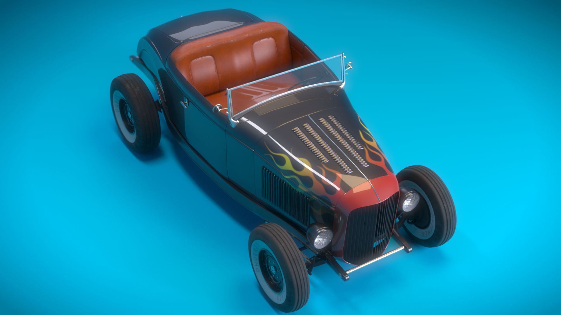 Hot Rod Roadster 3D model | CGTrader