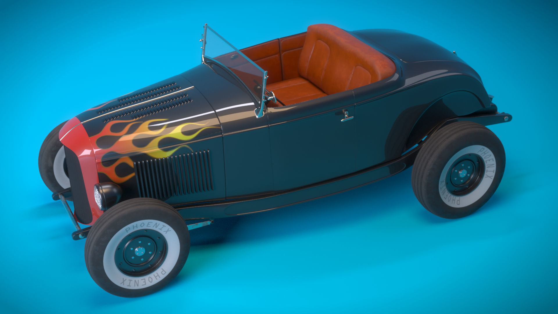 Hot Rod Roadster 3D model | CGTrader