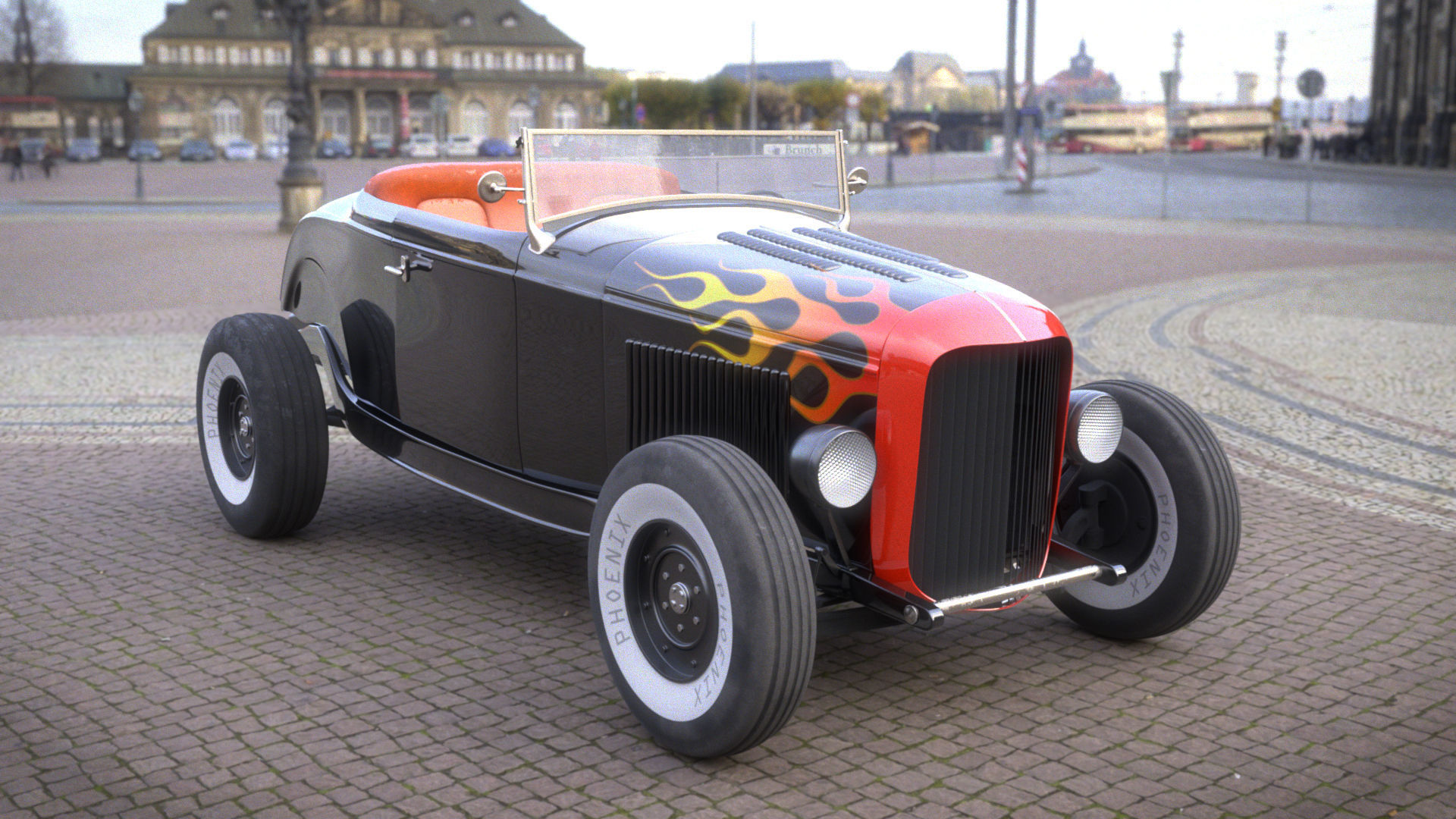 Hot Rod Roadster 3D model | CGTrader