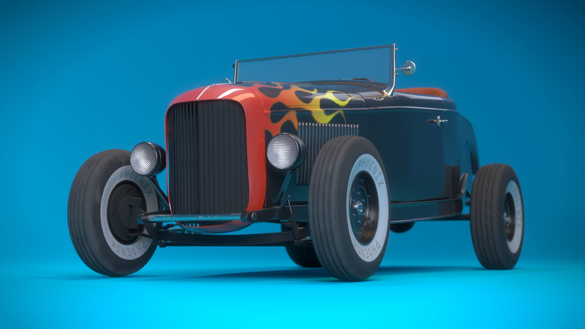 Hot Rod Roadster 3D model | CGTrader