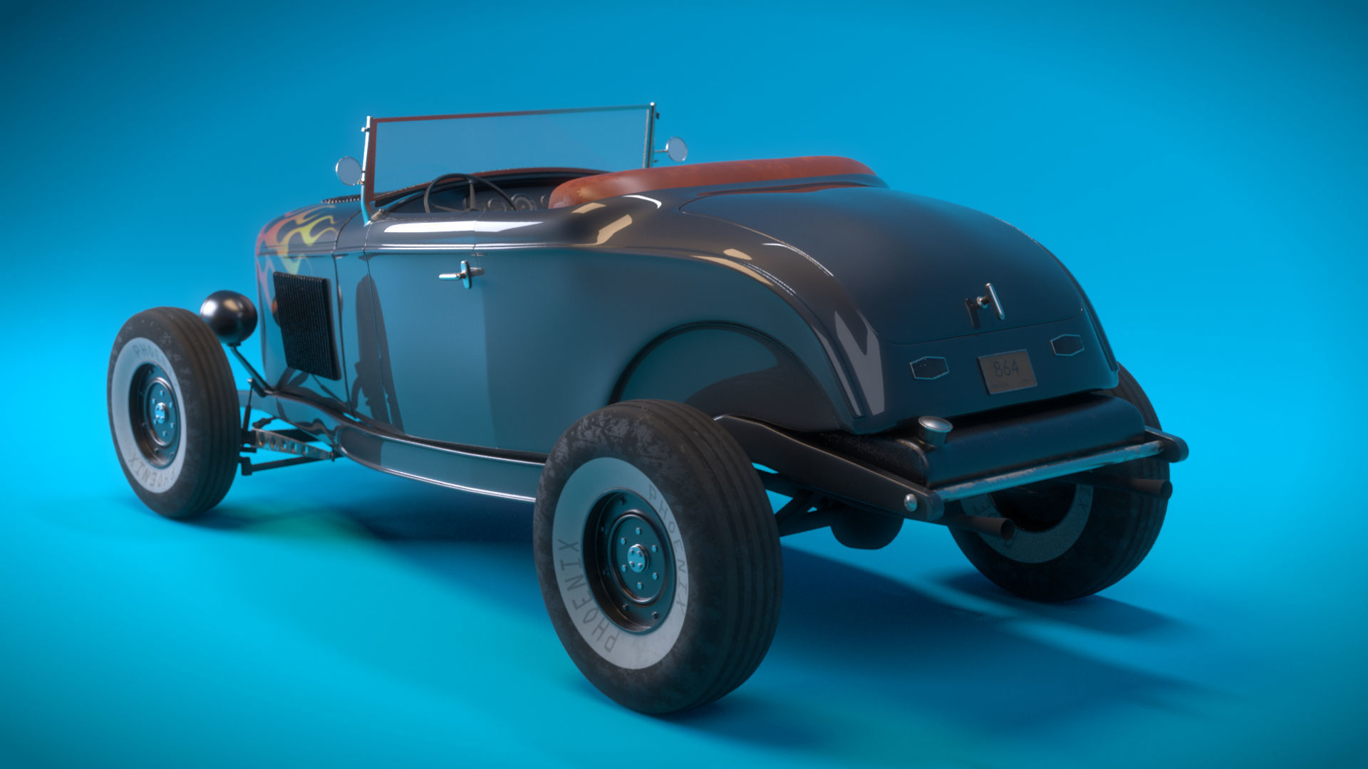 Hot Rod Roadster 3D model | CGTrader